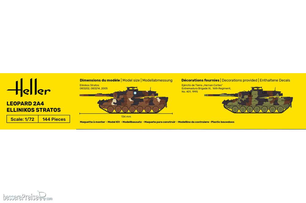 Heller 30802 - Leopard 2A4 - Ellinikos Stratos