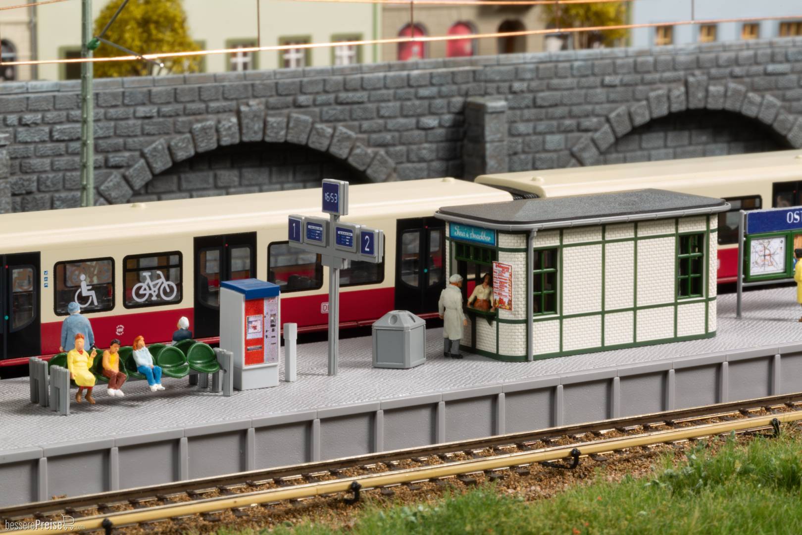 Auhagen 13356 - S-Bahn Bahnsteigausstattung