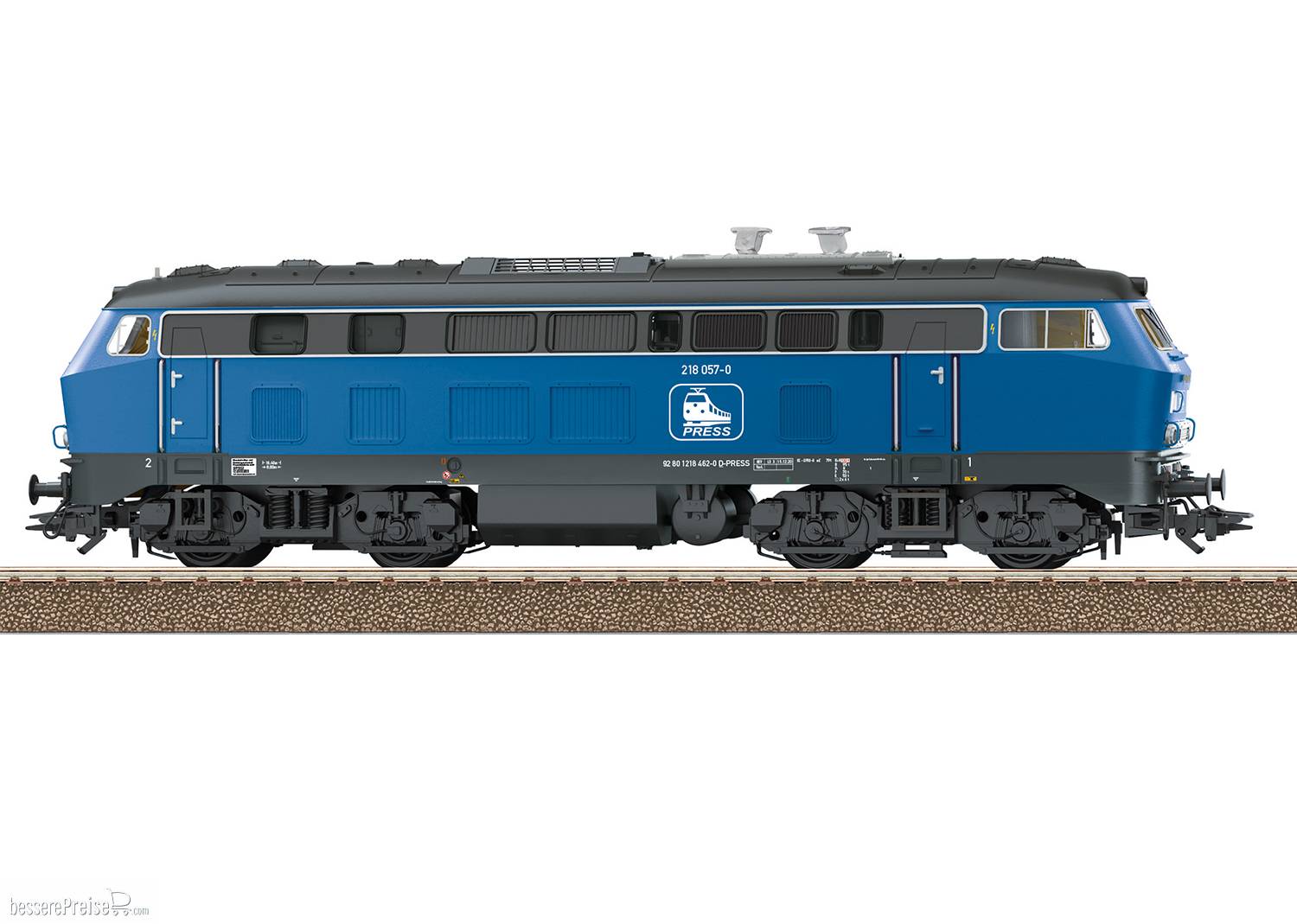 Trix 22461 - Diesellokomotive Baureihe 218 - Eurotrain-Modell