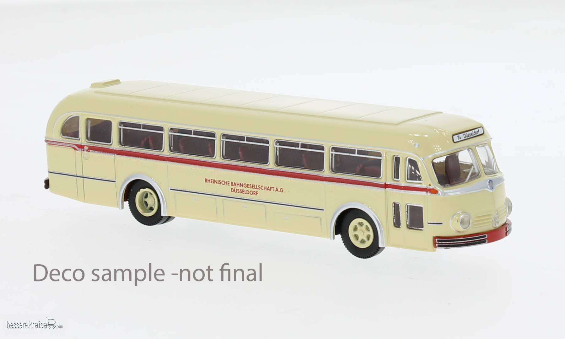 Brekina 50520 - Brekina, Mercedes O 6600 H Stadtbus, 1951, Rheinbahn ...