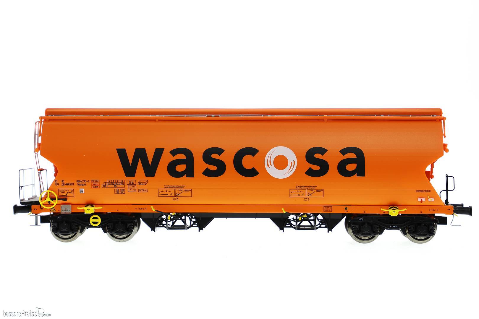 NME 509600 - Getreidewagen Tagnpps 95m³, orange, WASCOSA- Betriebsnr ...