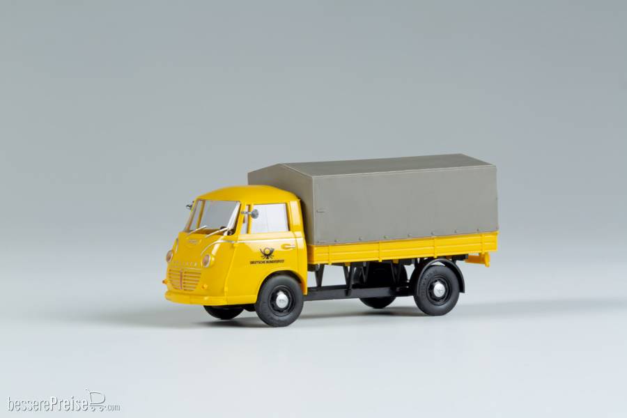 Minicar 66025 - Goliath Express 1100 Pritschenwagen mit Plane Deutsche Post