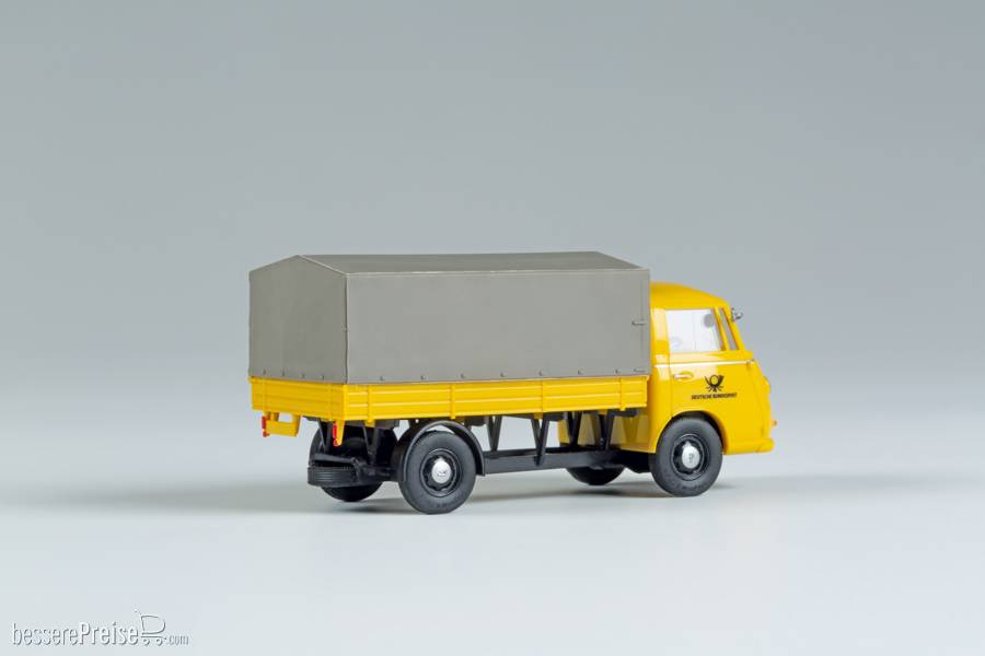 Minicar 66025 - Goliath Express 1100 Pritschenwagen mit Plane Deutsche Post