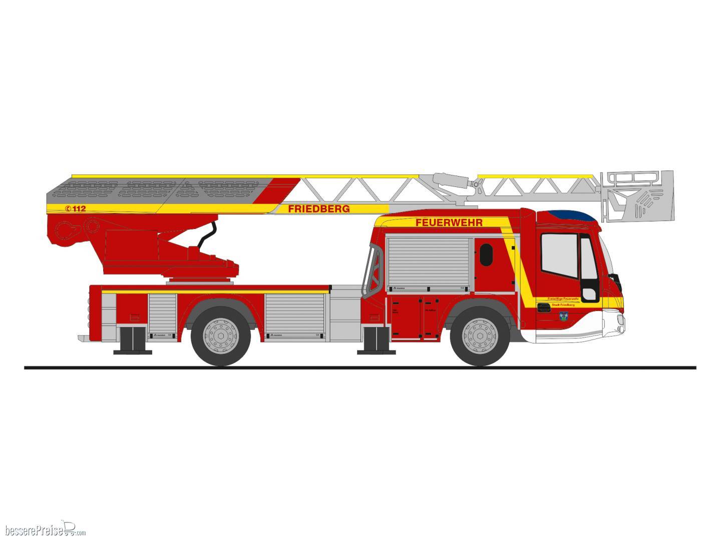 Rietze 71127 - Magirus DLK 32 n.B. FW Friedberg, 1:87