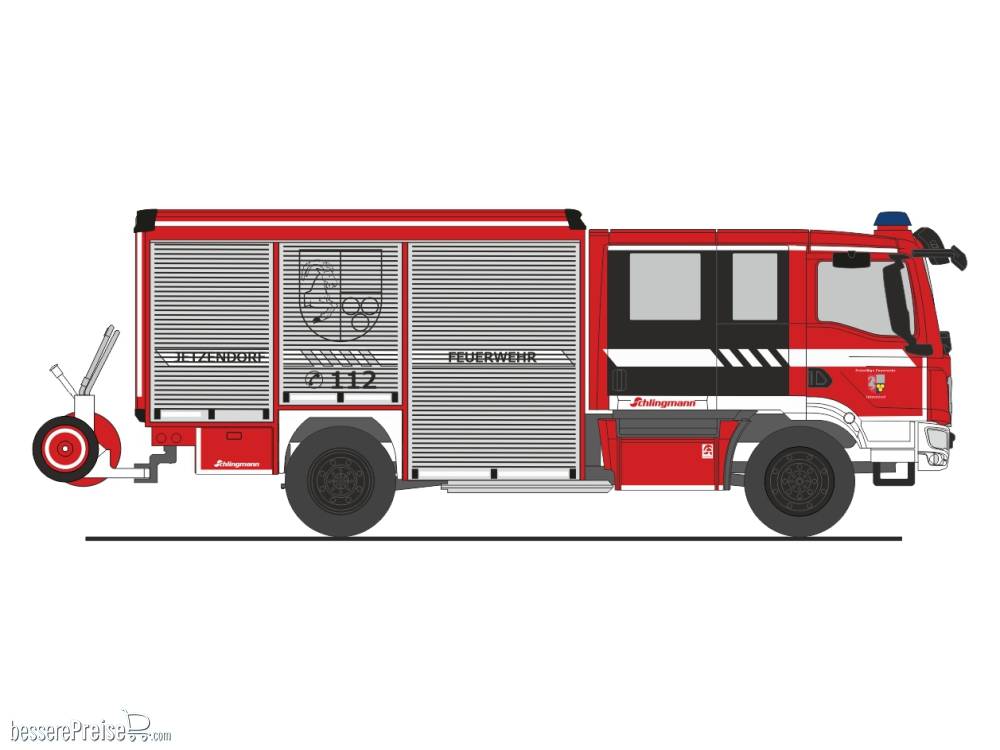 Rietze 72980 - Schlingmann Varus MAN HLF FW Jetzendorf