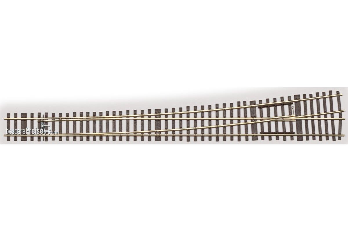 Weinert 74664 - Weiche links (49-190) 1:6,6 (8,6°) (Flex)